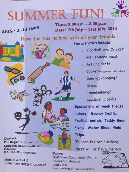 Gulf View Community Centre Summer Fun ID 11241