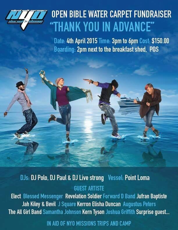 Thank You In Advance: NYO Open Bible Water Carpet Fundraiser ID 13537