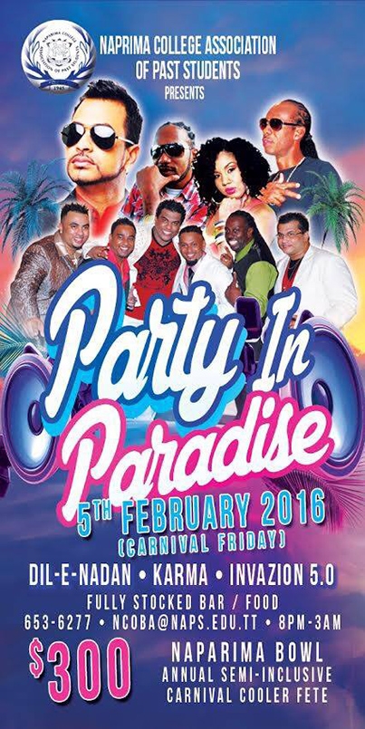 Party In Paradise - Naparima College Cooler Fete ID 16579