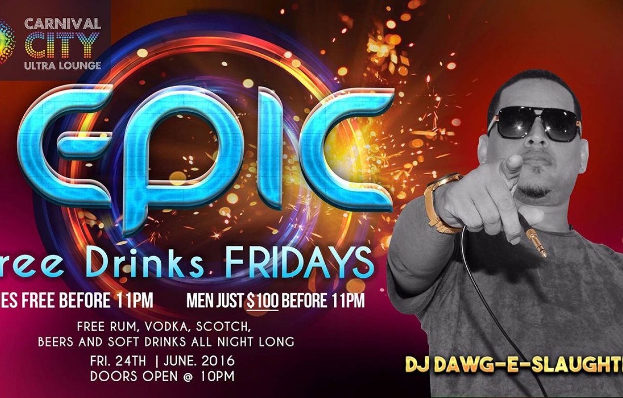 Epic Friday Free Drinks ID 17944