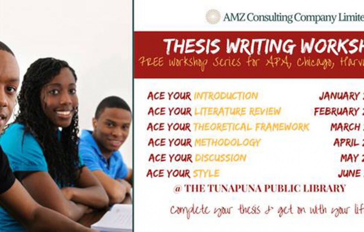 Thesis Writing Workshop Series: January 2017 ID 19809