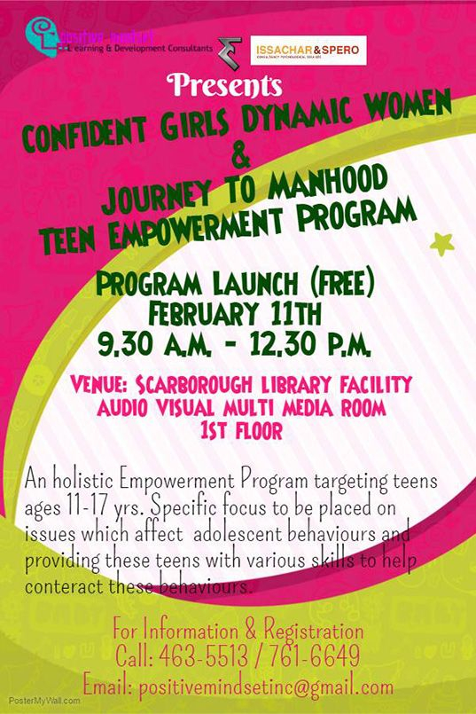 Confident Girls, Dynamic Women & Journey To Manhood Teen Empowerment ...