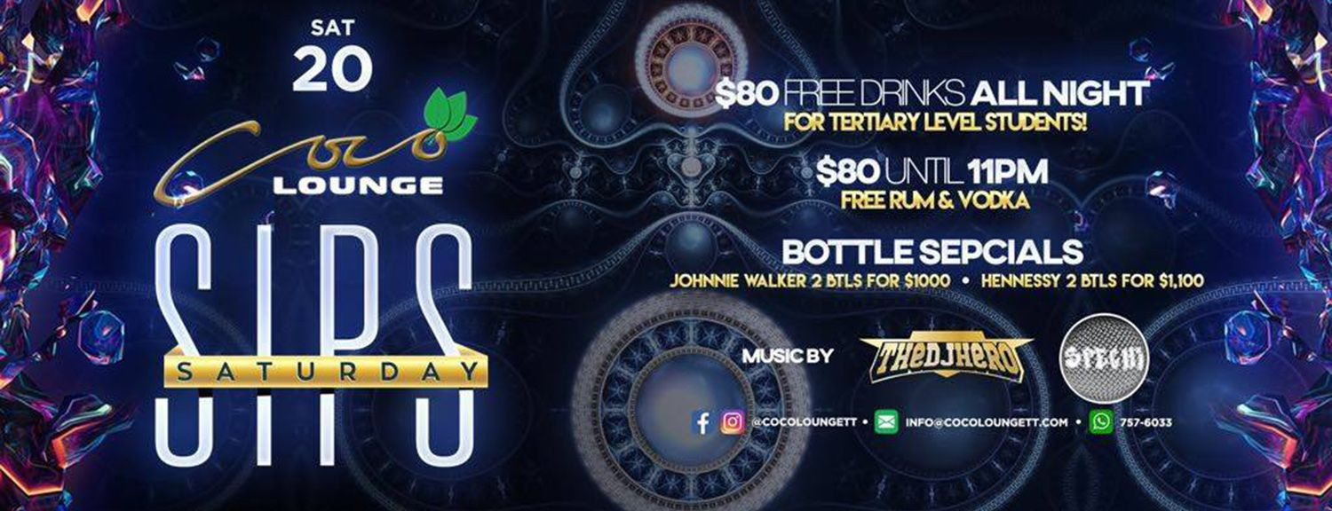 Sips Saturday: $80 FREE DRINKS MADNESS ID 20635