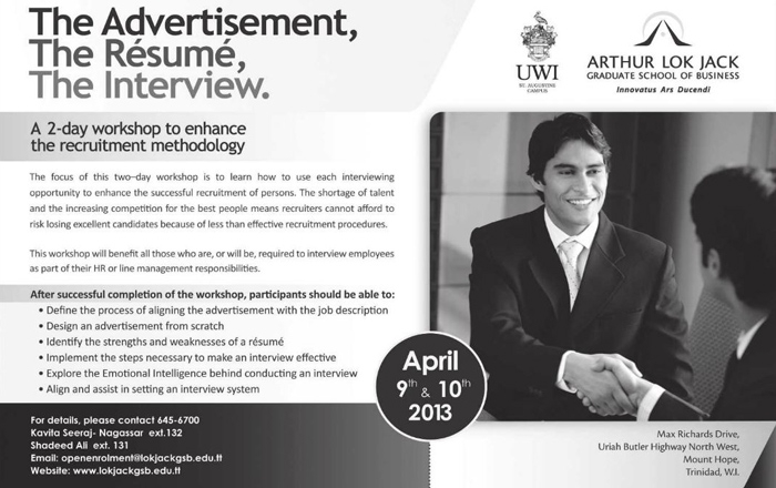 The Advertisement, The Resume, The Interview ID 3640