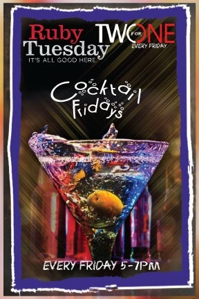 Ruby Tuesday Cocktail Fridays ID 4363