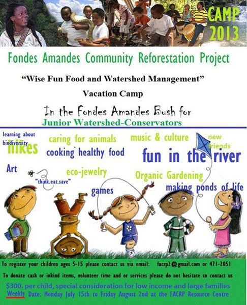 Fondes Amandes Community Reforestation Project Vacation Camp 2013 ID 5457