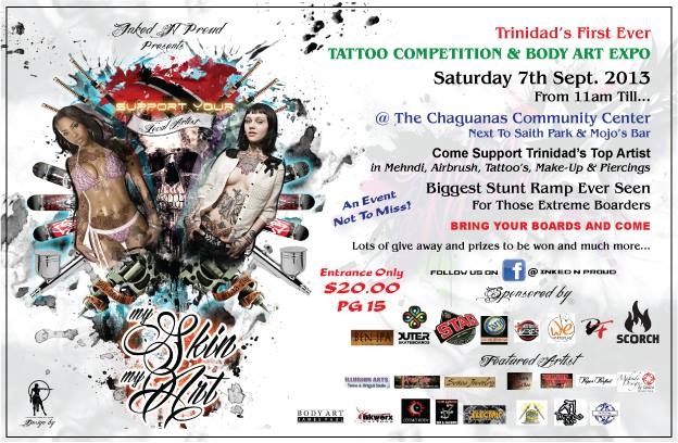 Inked N Proud Presents: My Skin My Art Tattoo Competition & Body Art ...